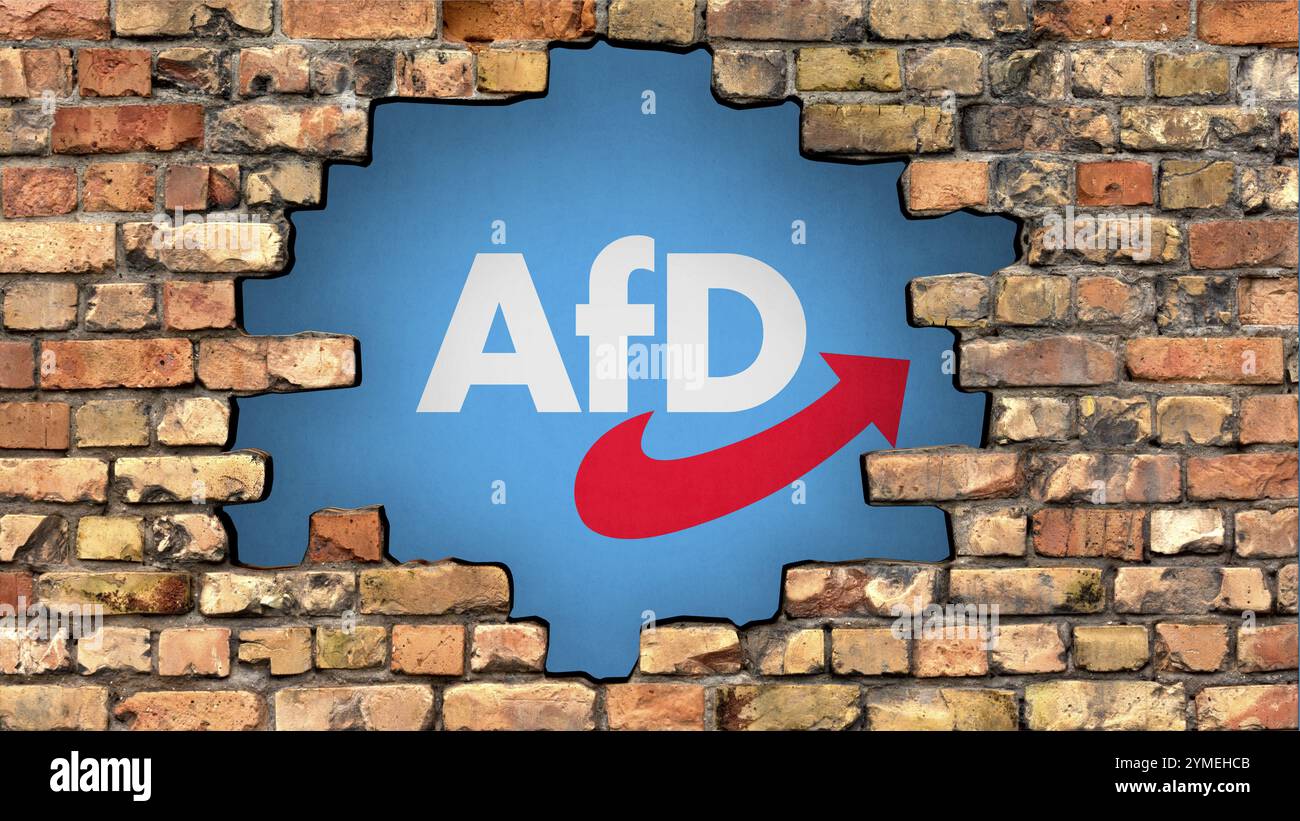 System picture on the fragile firewall between the CDU and AfD Stock ...