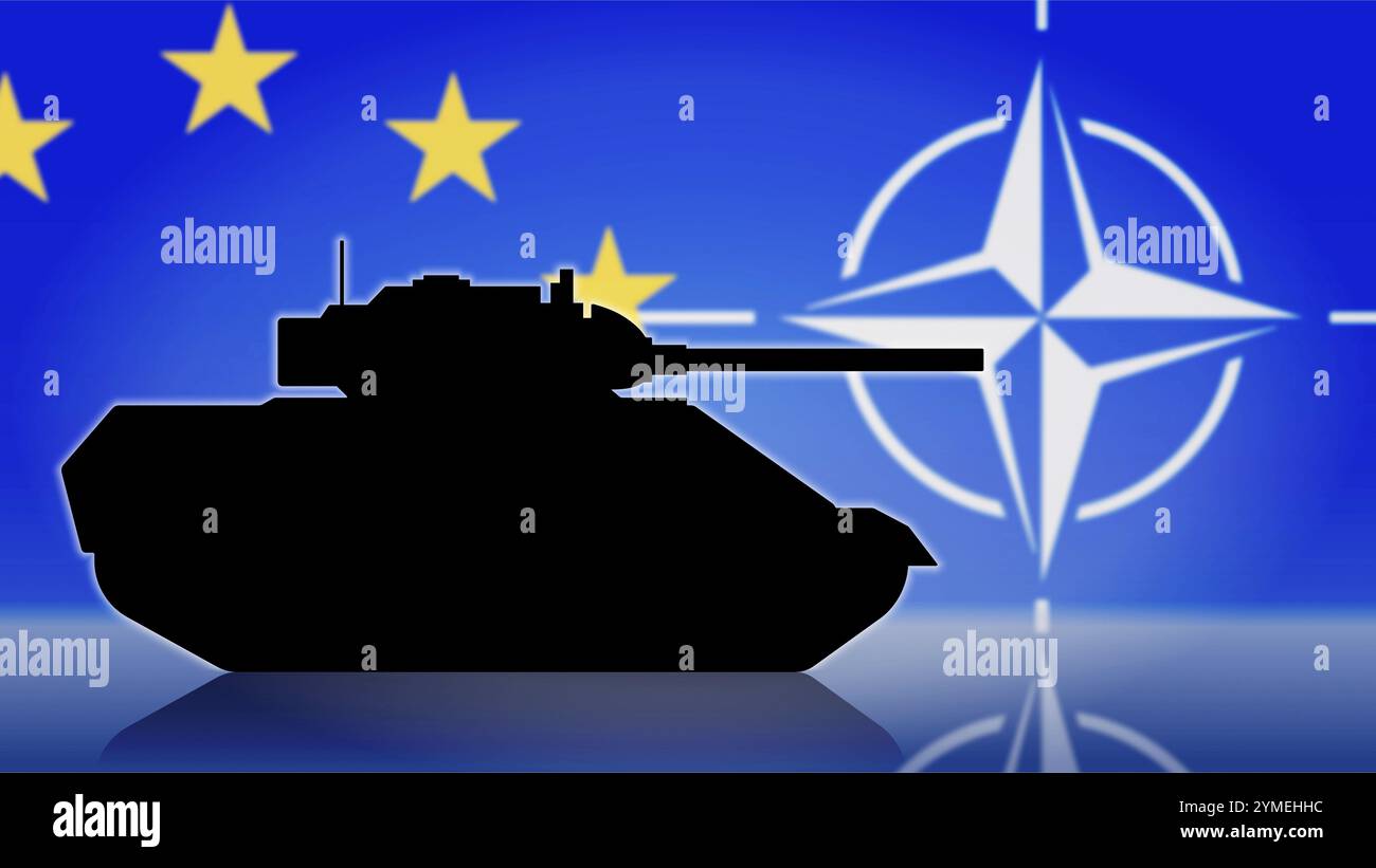 Symbolic image on the topic NATO, alliance, armour, armed forces ...