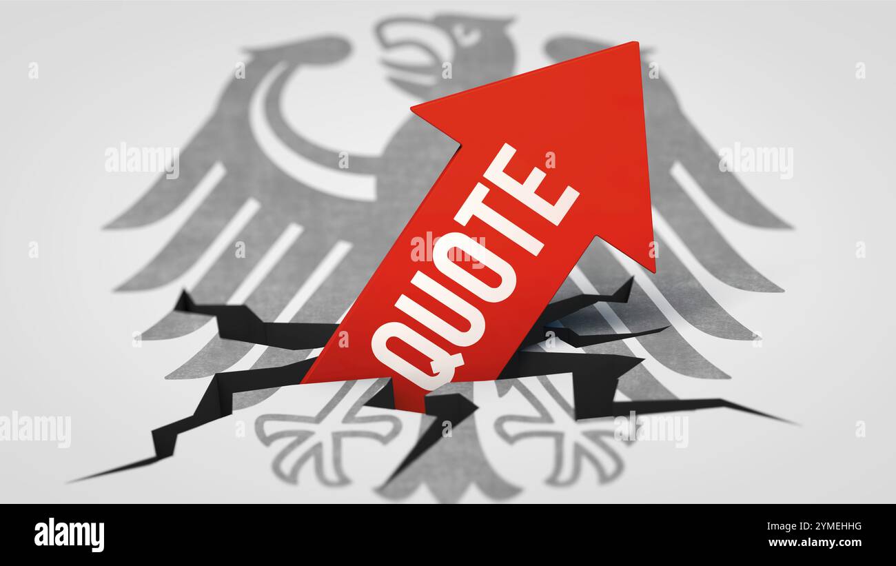 Symbolic image of the increase in the government share Stock Photo - Alamy