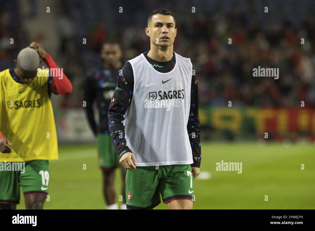 Football match, Cristiano RONALDO CR7 Portugal looking forward with his ...