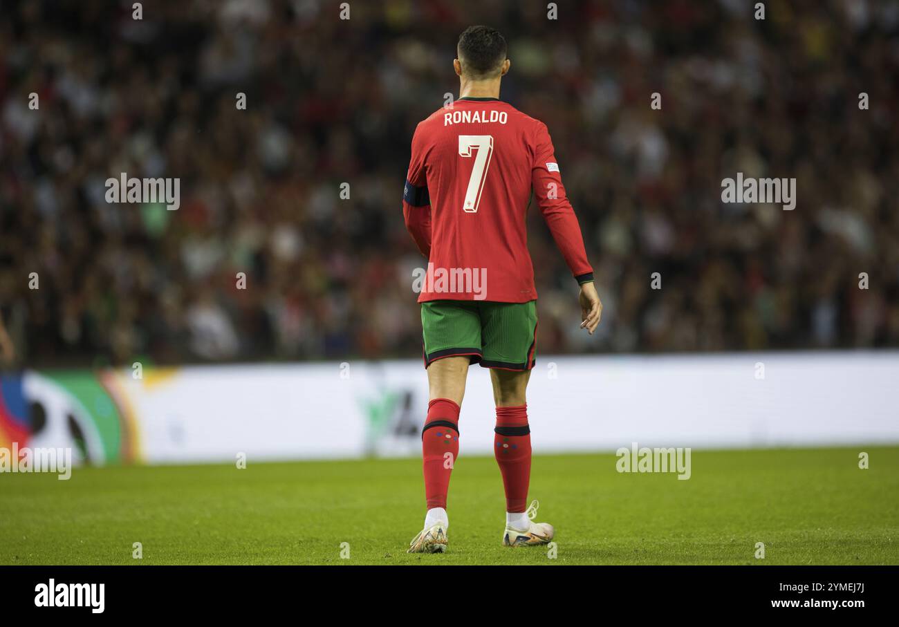 Football match, captain Cristiano RONALDO CR7 Portugal looking from ...