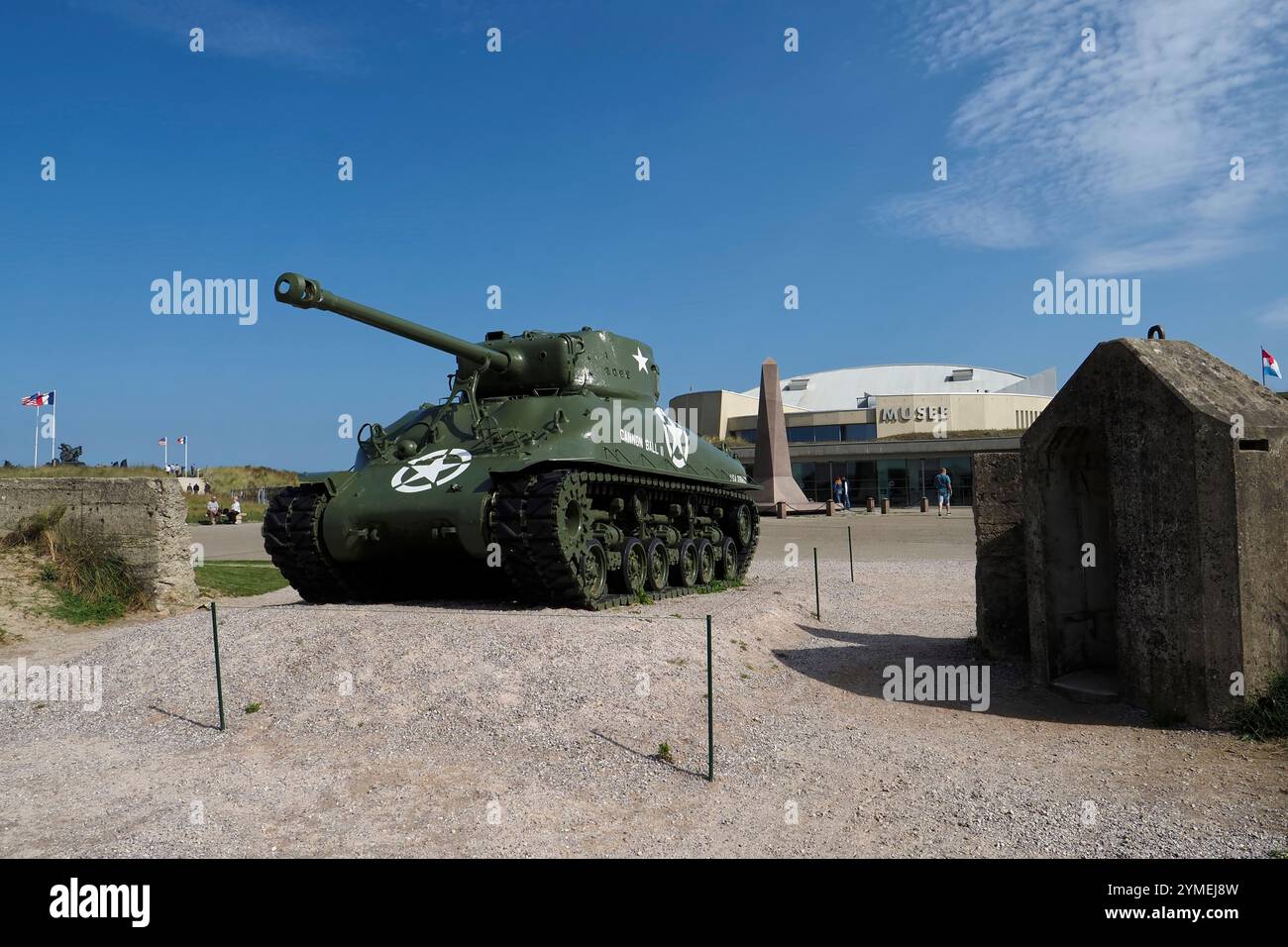 Sherman tank at the Utah Beach Landing Museum, Utah Beach, Normandy ...