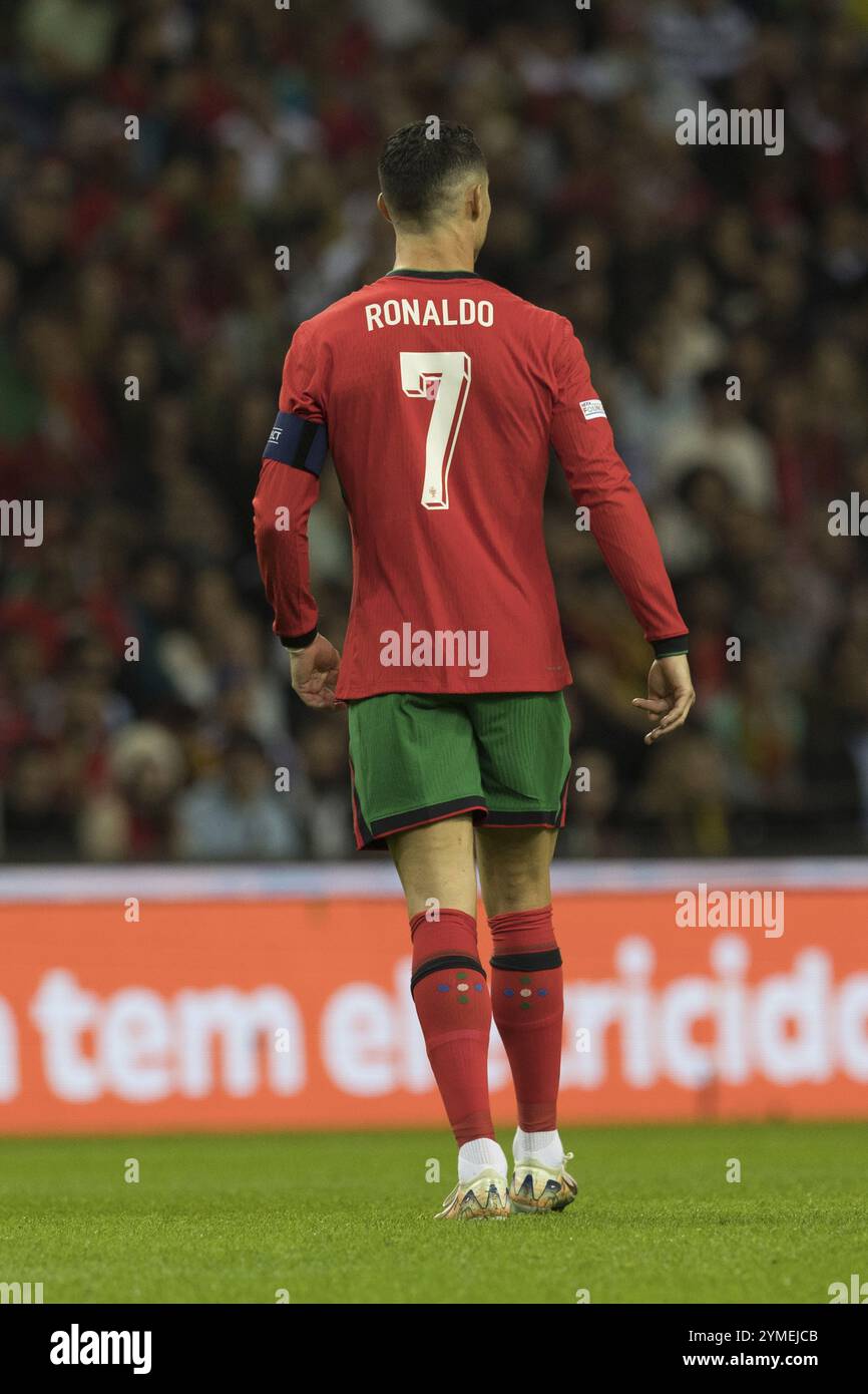 Football match, captain Cristiano RONALDO CR7 Portugal with full body ...