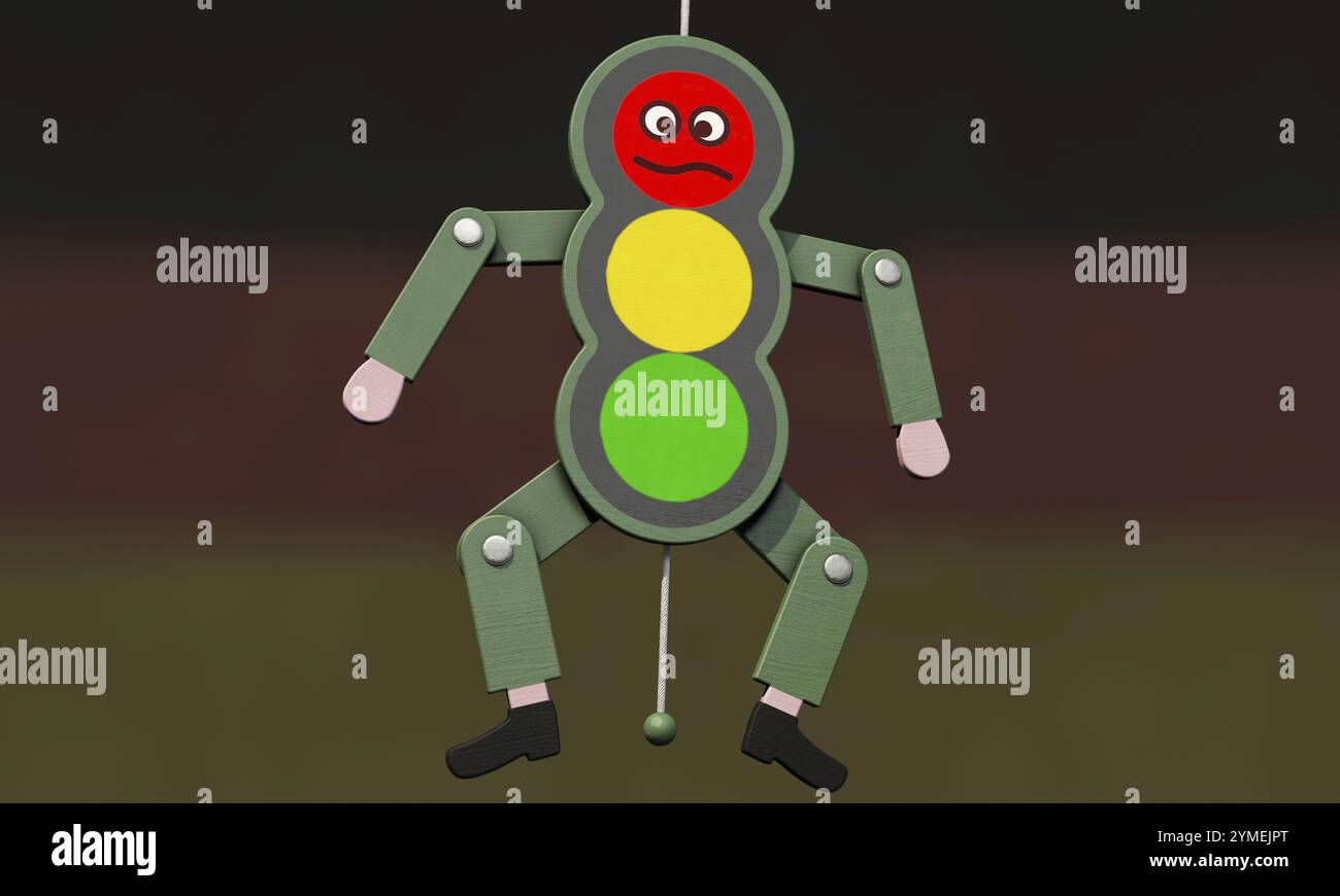 The puppet as a symbol of the current German traffic light coalition ...