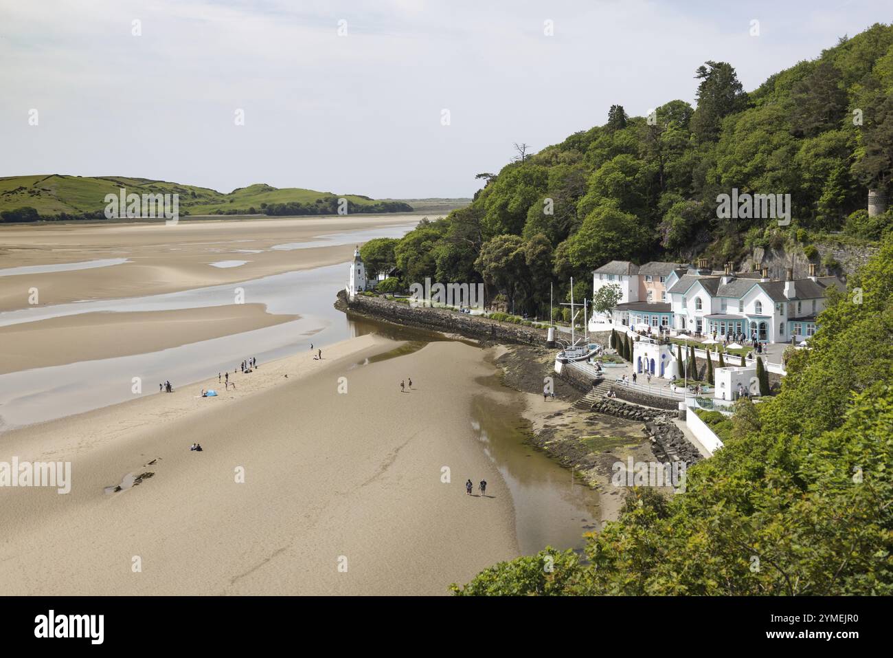 Portmeirion, Minffordd, Penrhyndeudraeth, Gwynedd, Wales, May 28 : View ...