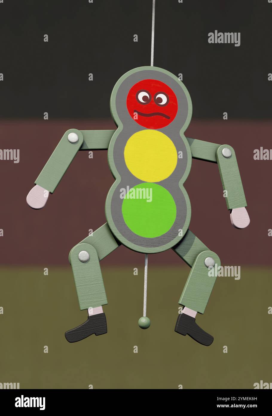 The puppet as a symbol of the current German traffic light coalition ...