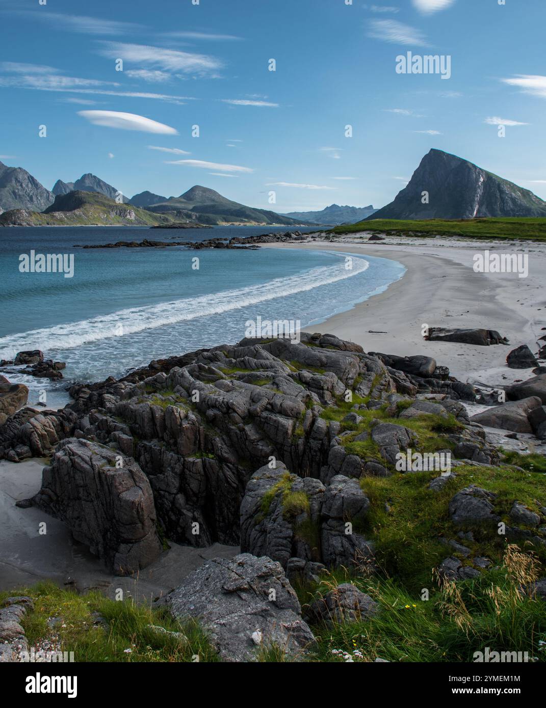 Landscapes around Lofoten Islands, Norway. Summer time Stock Photo - Alamy