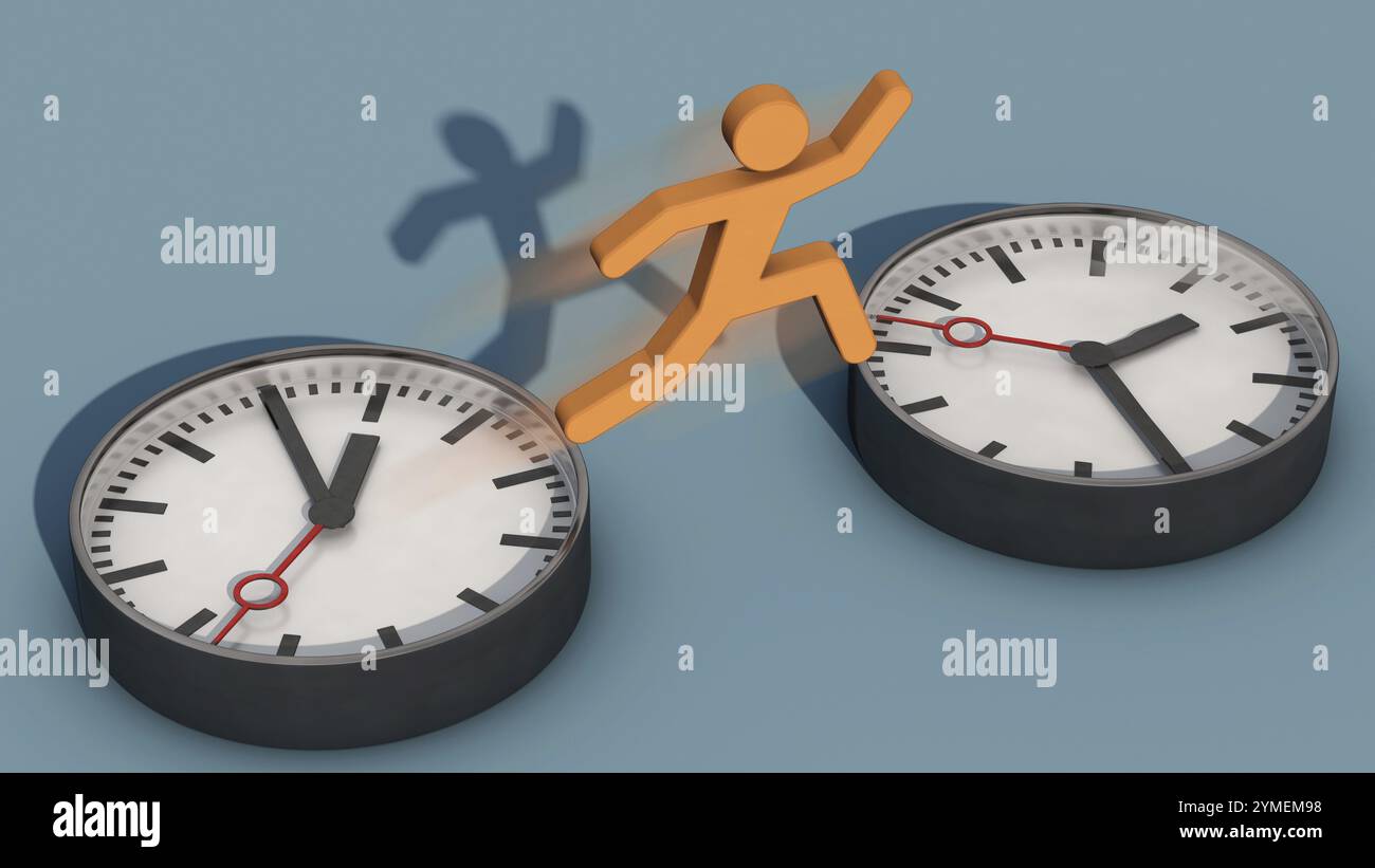 Symbolic image on the subject of time pressure Stock Photo - Alamy