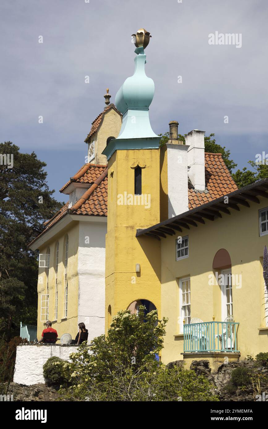 Portmeirion, Minffordd, Penrhyndeudraeth, Gwynedd, Wales, May 28 : View ...