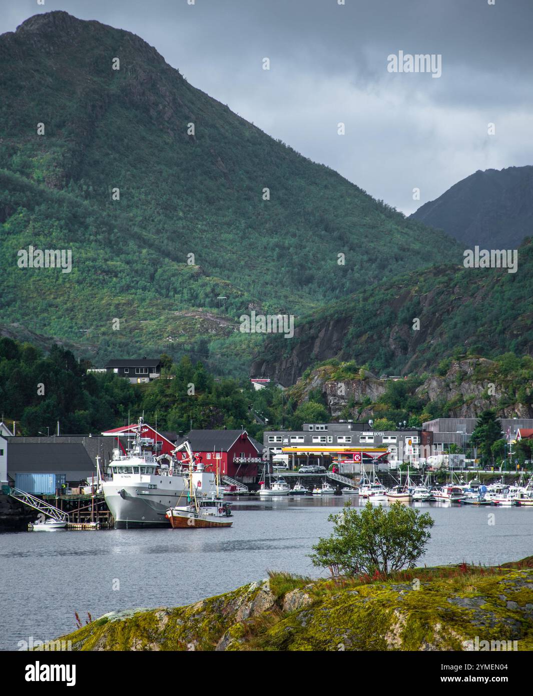 Landscapes around Lofoten Islands, Norway. Summer time Stock Photo - Alamy