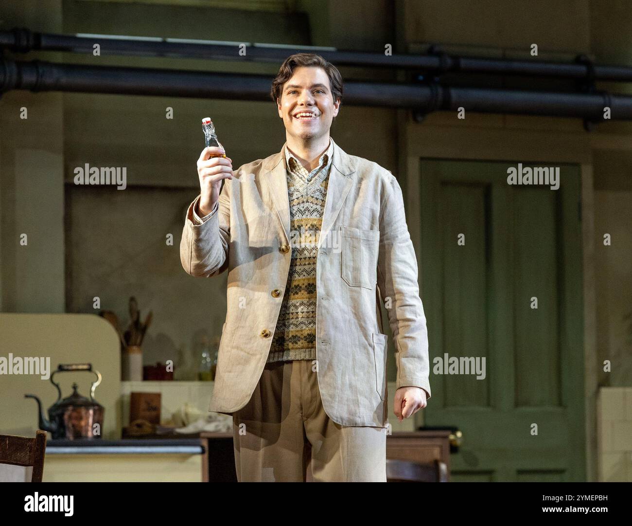 Thomas Atkins (Nemorino) in THE ELIXIR OF LOVE at English National Opera, London Coliseum ...