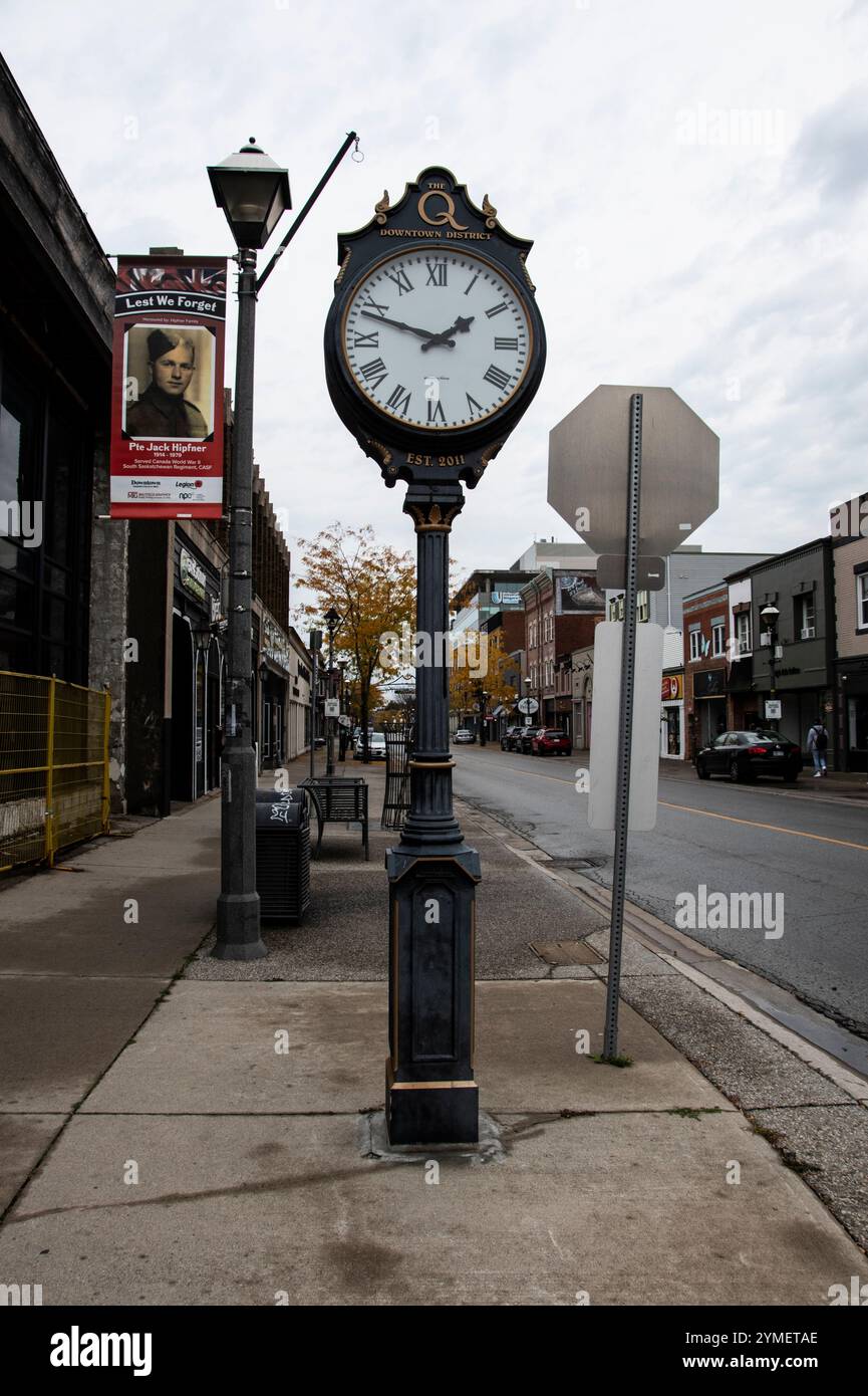 The Q Downtown District Clock tower at Queen Street District in Niagara ...