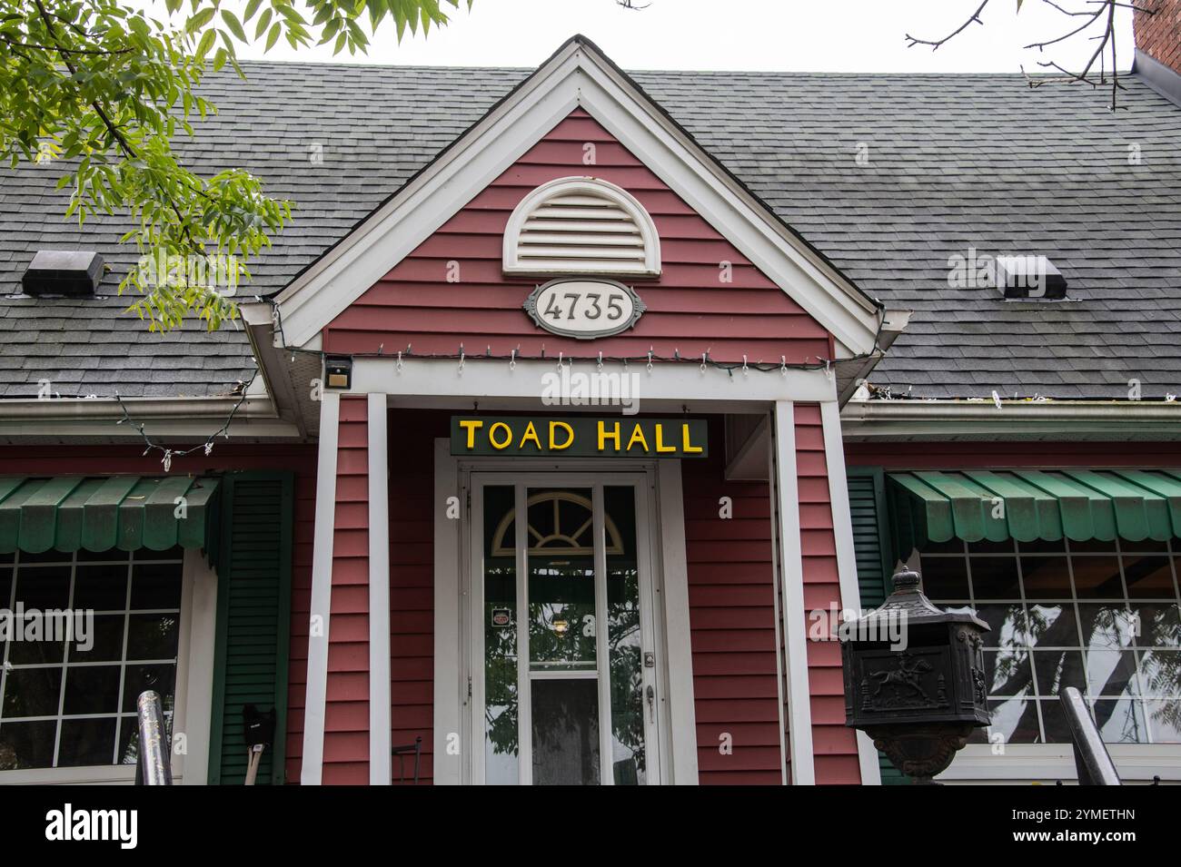 Toad Hall sign on Ontario Avenue in Niagara Falls, Ontario, Canada ...