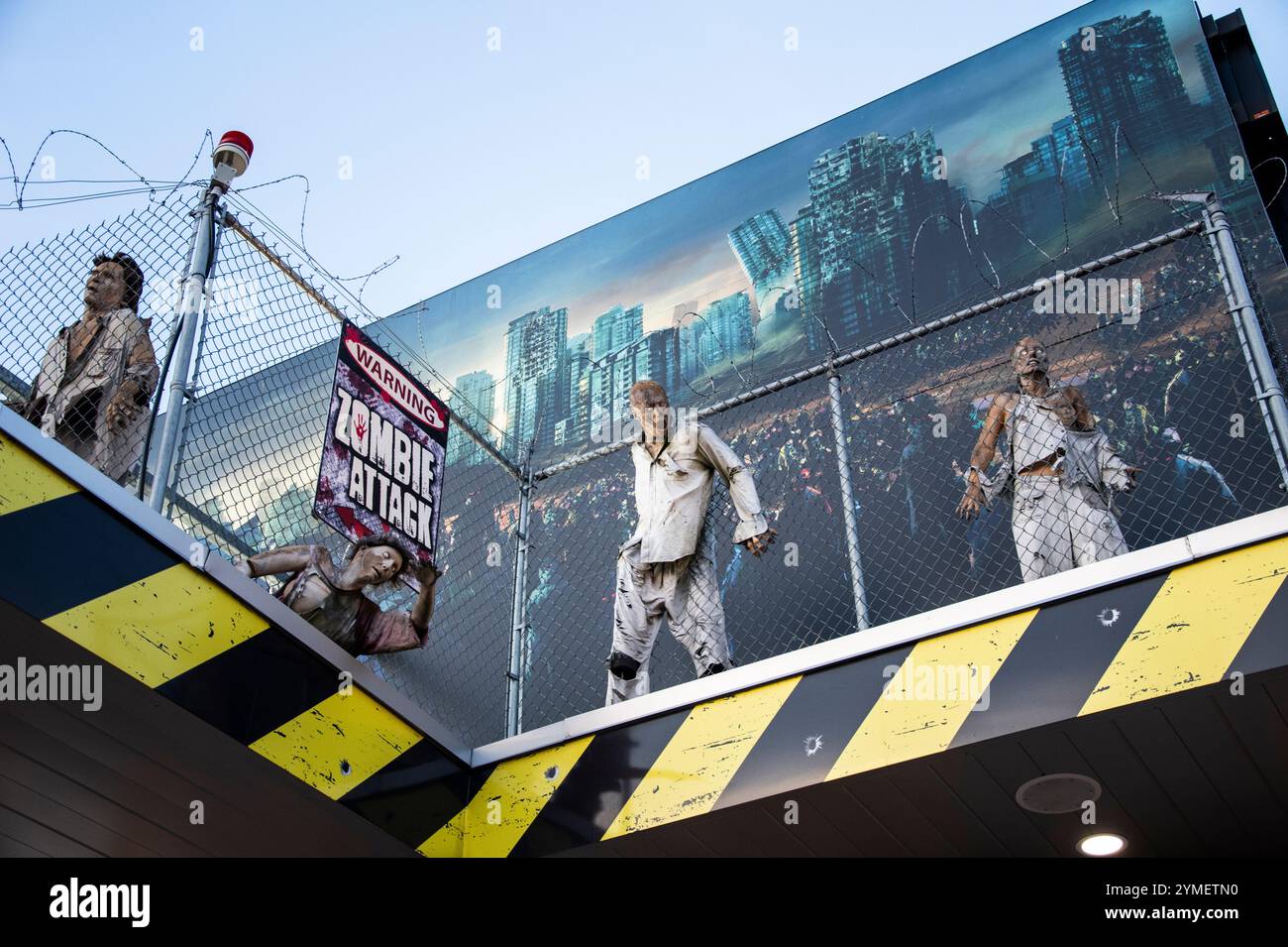 Zombies on a building on Clifton Hill in Niagara Falls, Ontario, Canada ...