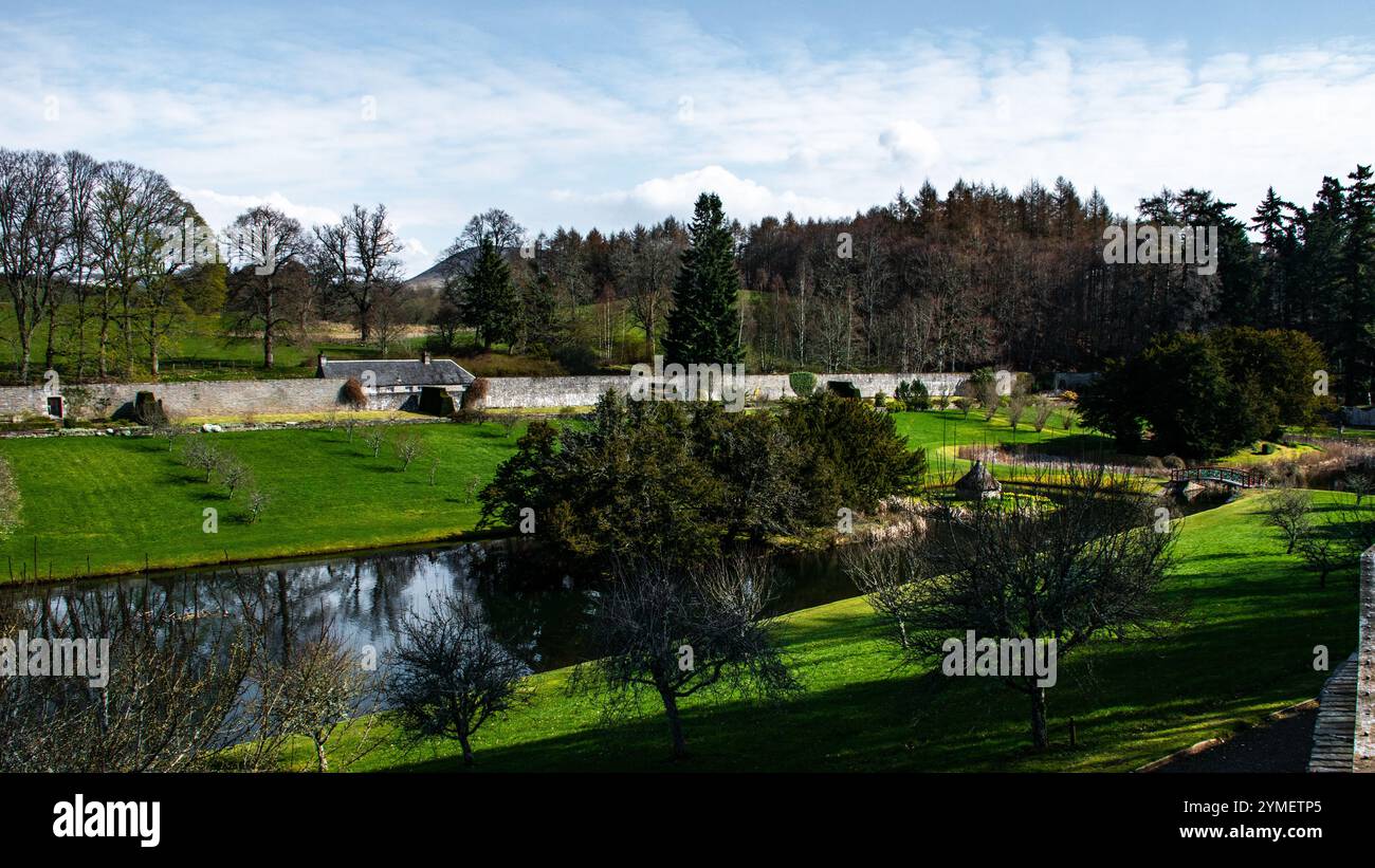 Landscapes around Scotland. Castles tour. Spring time Stock Photo - Alamy