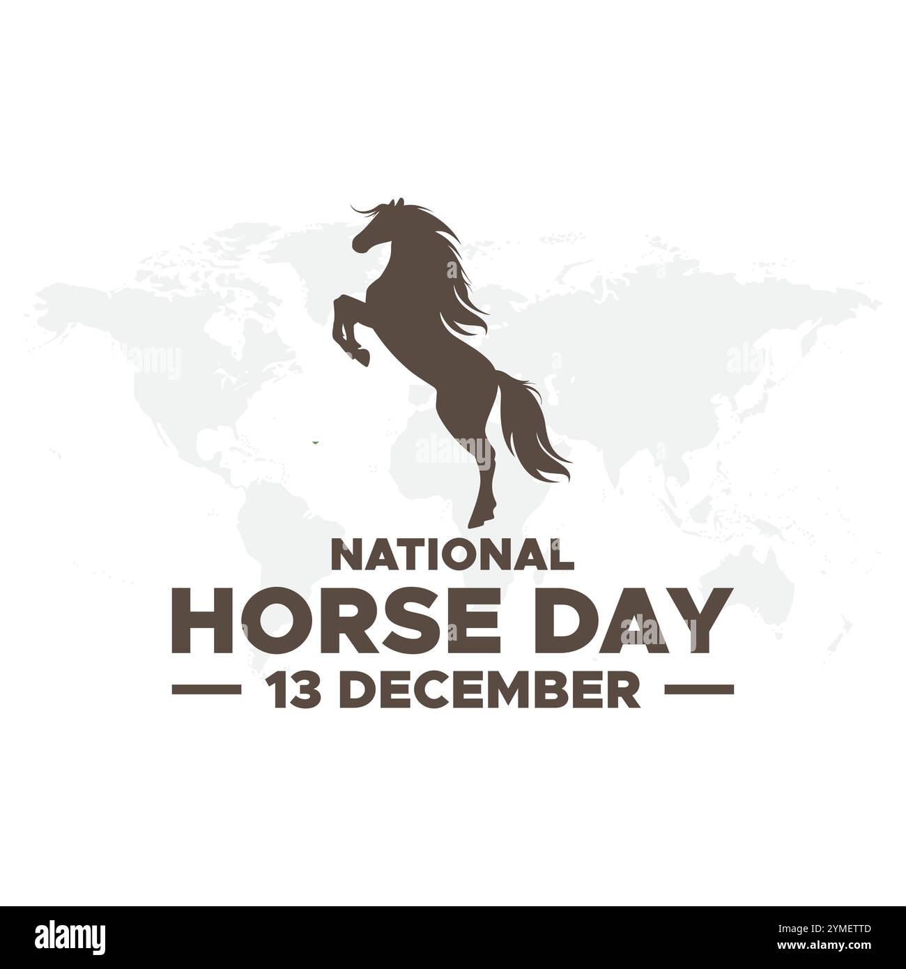 National Horse Day 13 December, vector graphic of National Horse Day ...