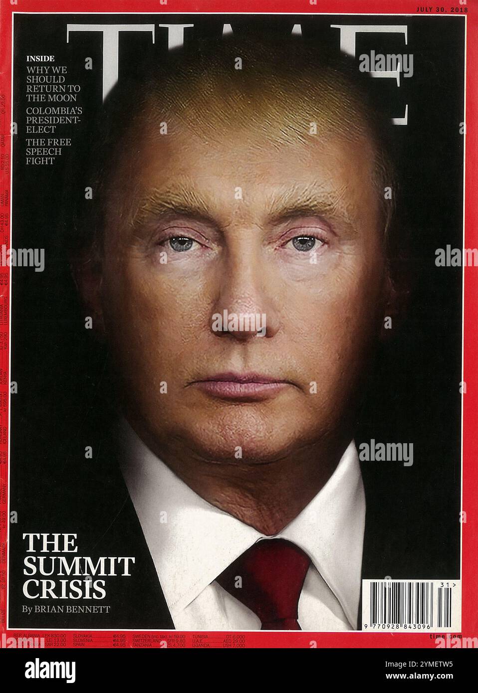 TIME Magazine cover, July 30, 2018 THE SUMMIT CRISIS - Donald Trump and ...