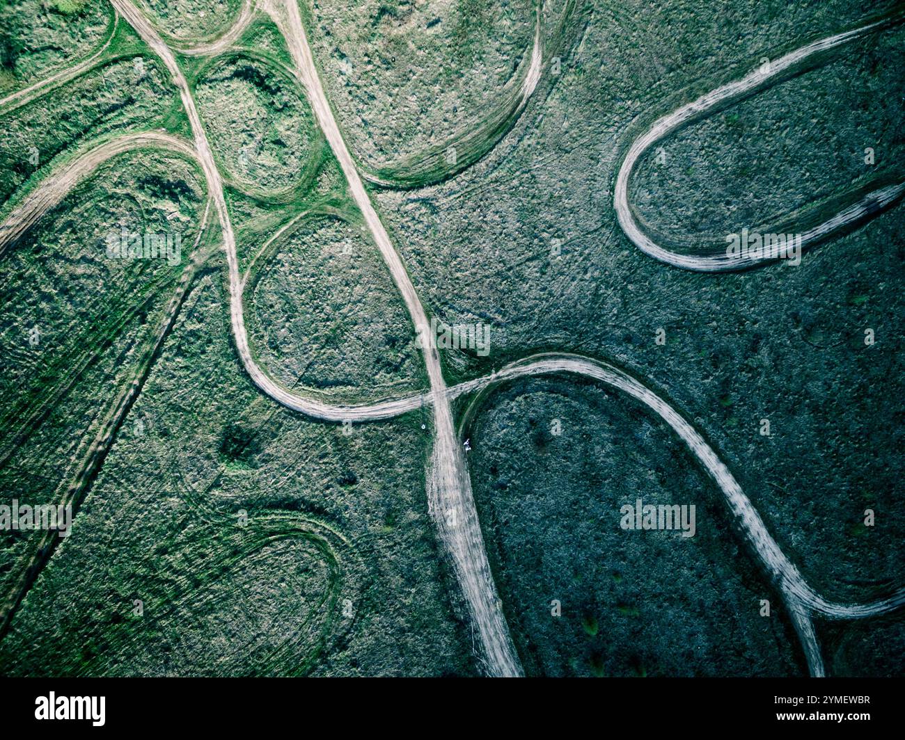 Crossing field roads aerial hi-res stock photography and images - Alamy