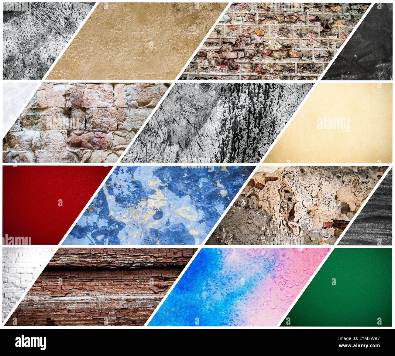 collage of different textural backgrounds Stock Photo - Alamy