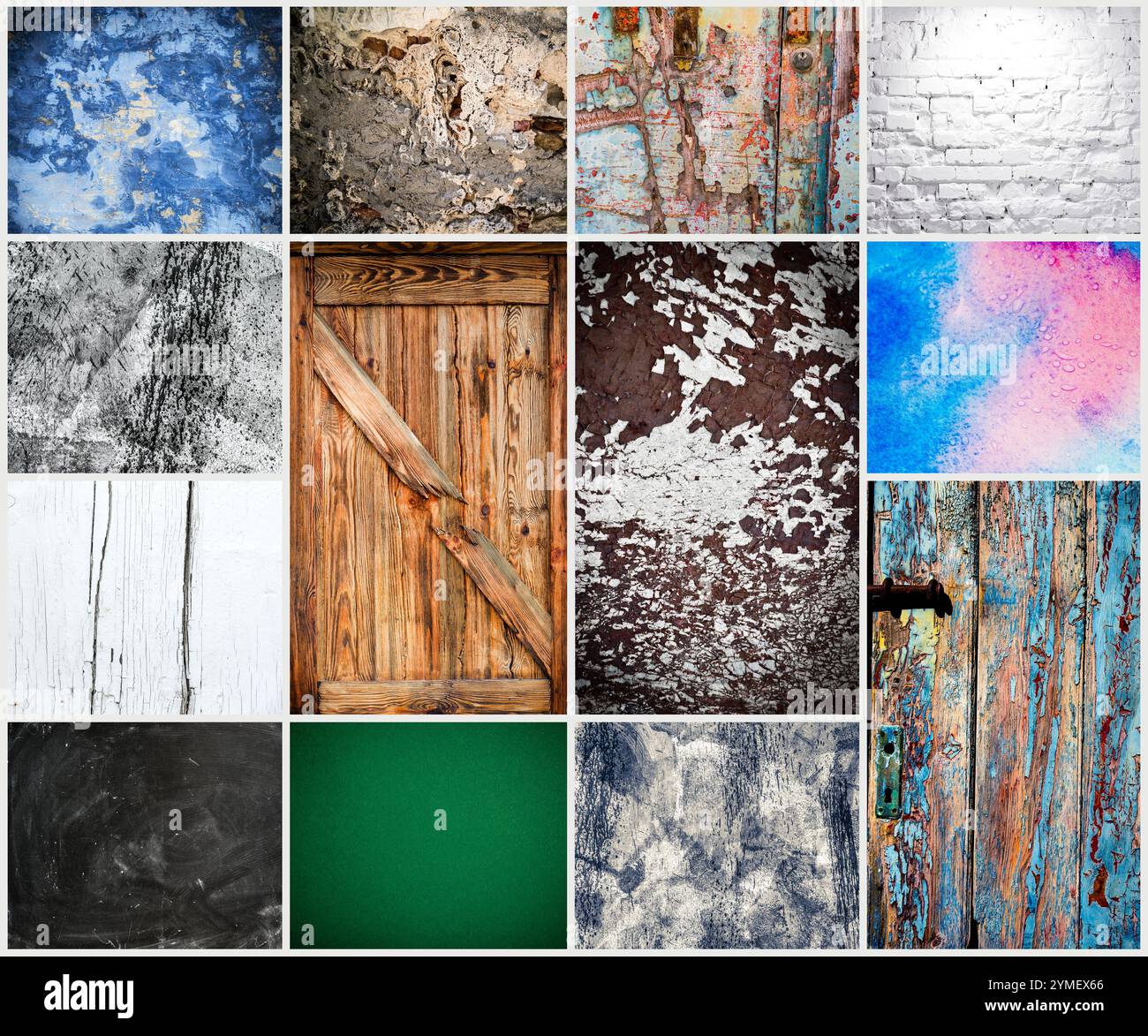 collage of different textural backgrounds Stock Photo - Alamy