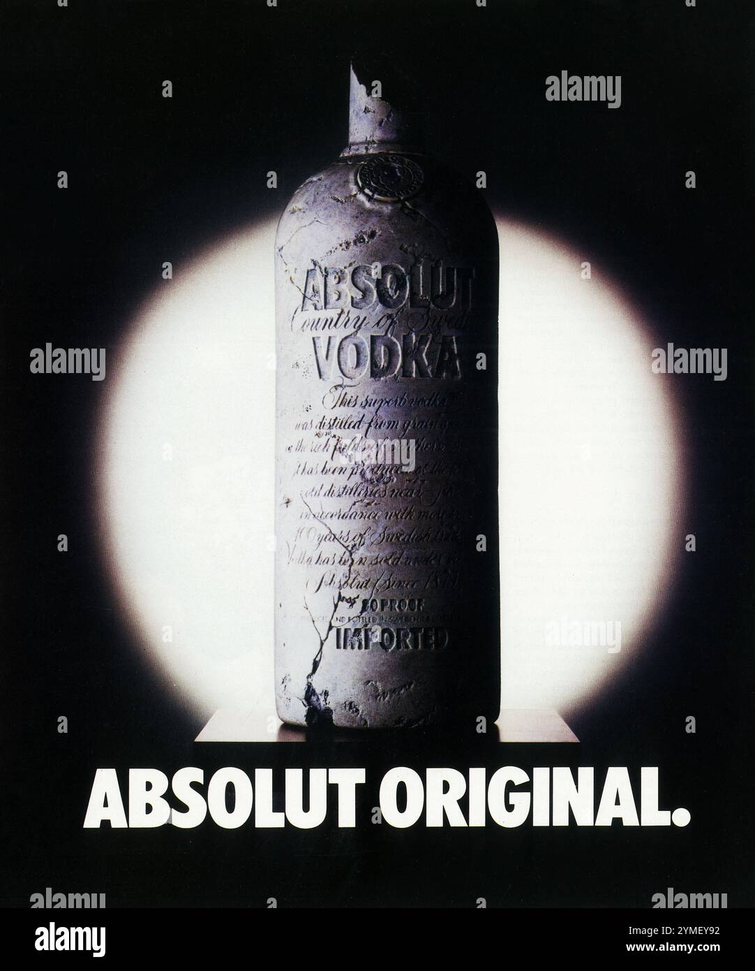 Absolut vodka vintage magazine advert hi-res stock photography and ...