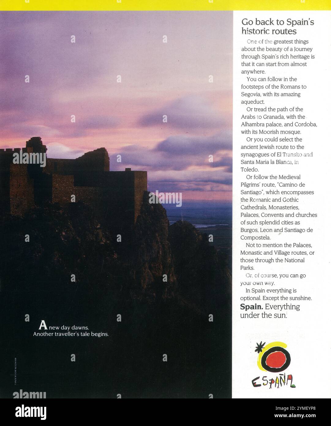 Vintage travel ad for spain hi-res stock photography and images - Alamy