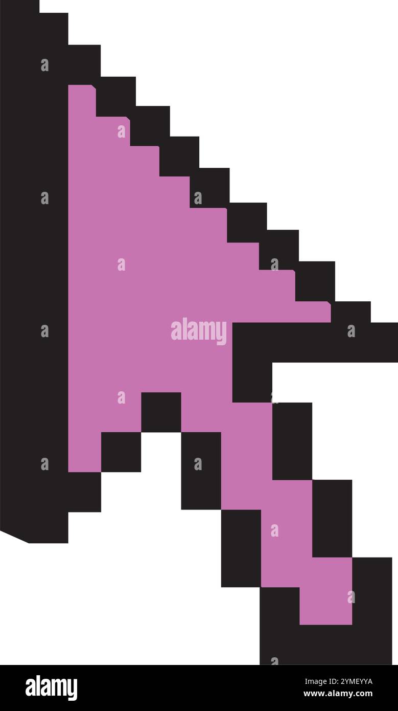 pixelated cursor arrow Stock Vector Image & Art - Alamy