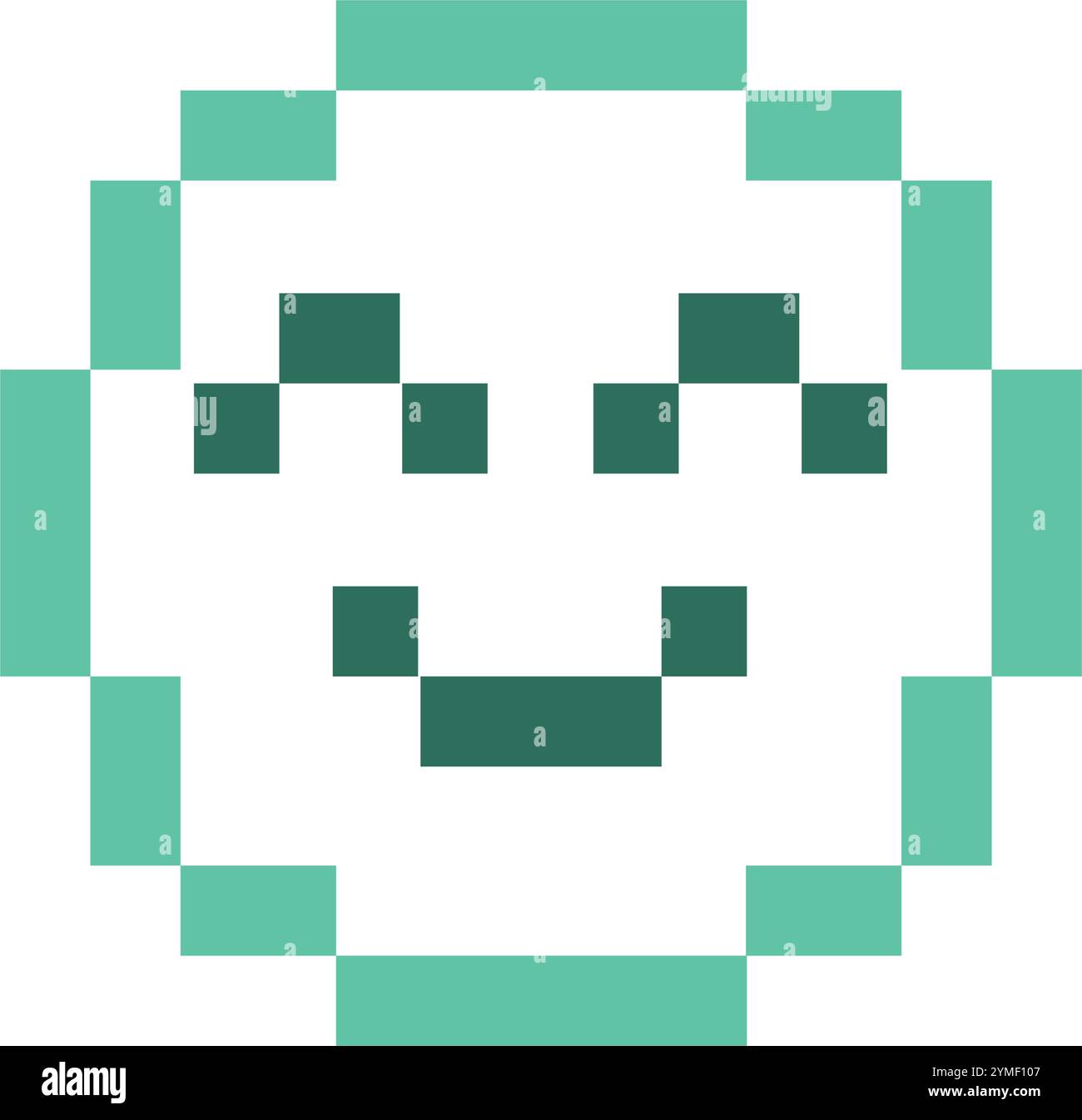 pixelated happy emoji Stock Vector Image & Art - Alamy