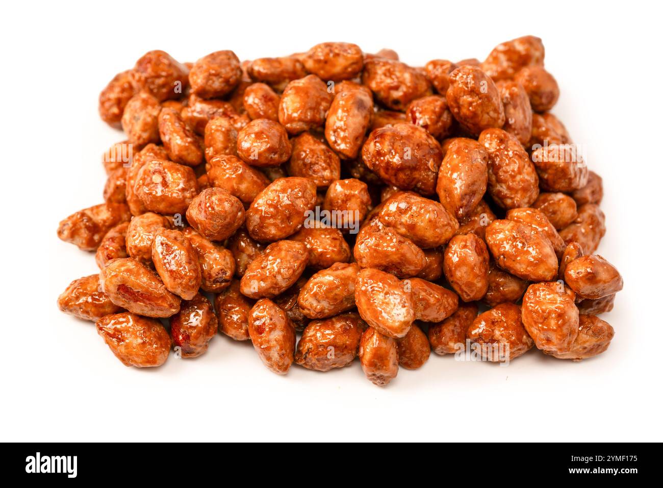 Tasty sweet roasted peanuts isolated on a white background Stock Photo ...