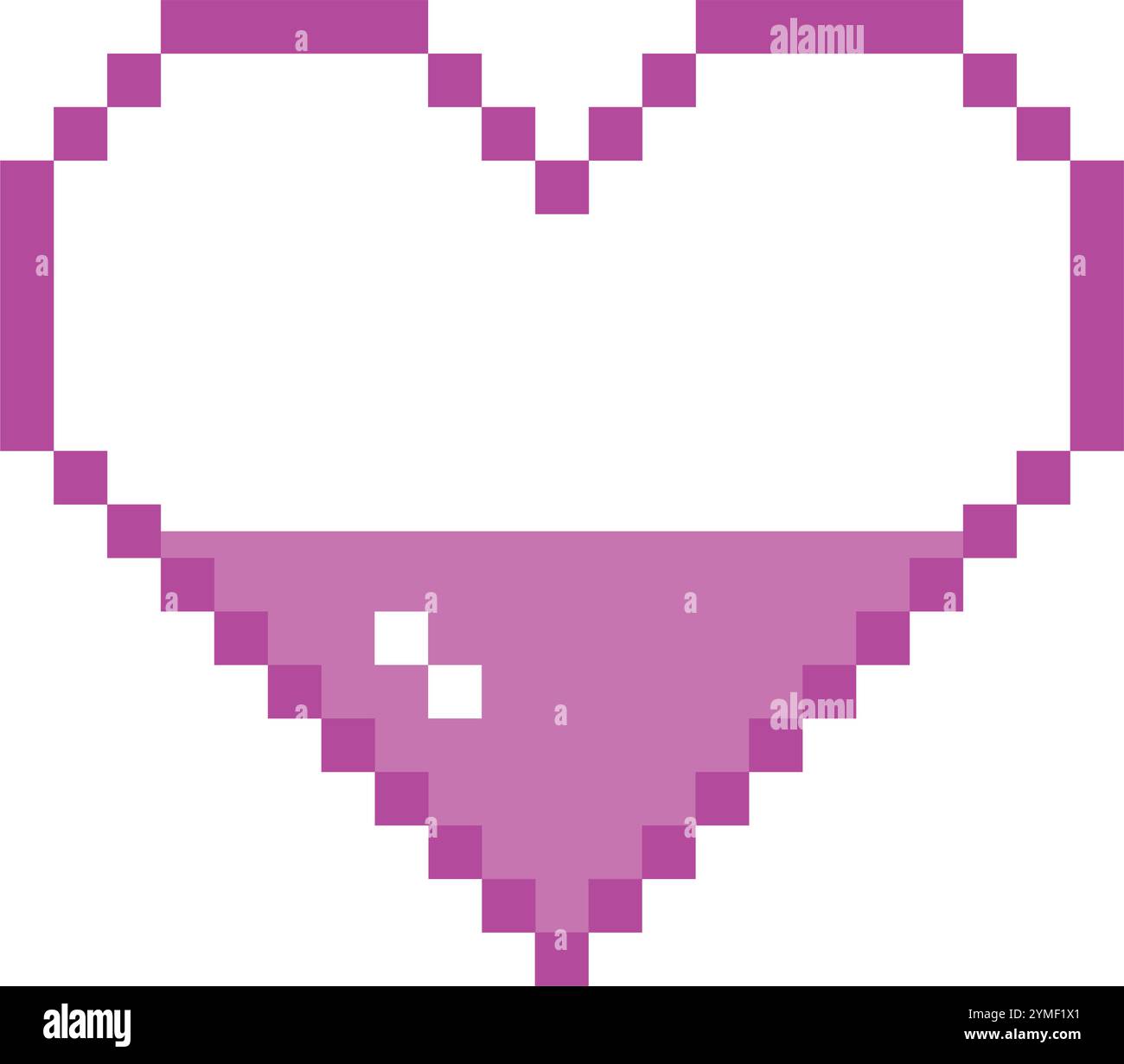 pixelated heart video game Stock Vector Image & Art - Alamy