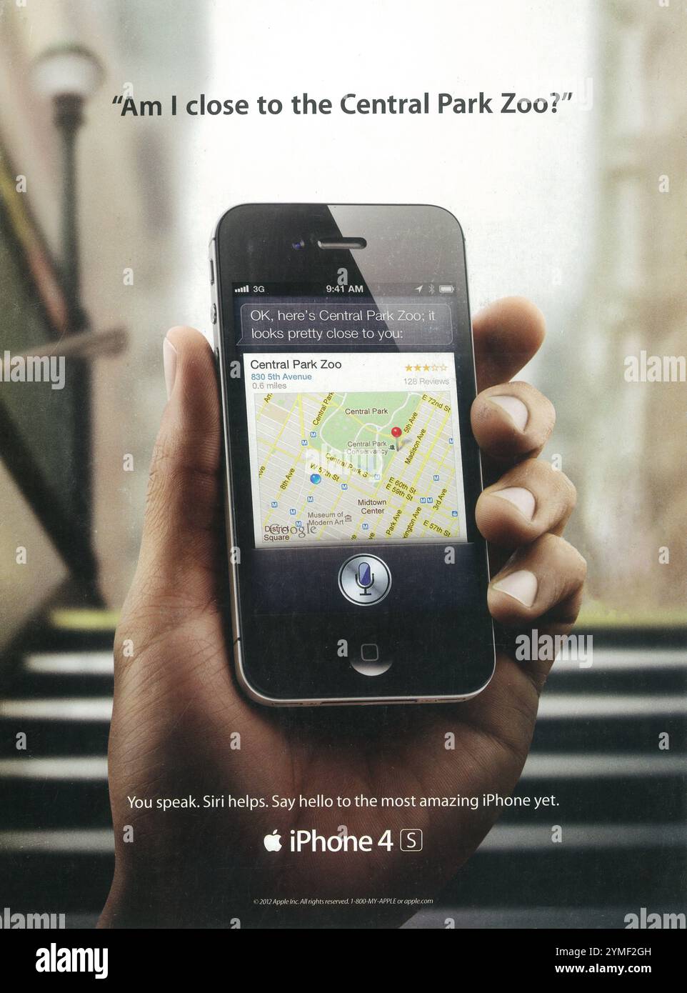 Iphone 4s with the siri hi-res stock photography and images - Alamy