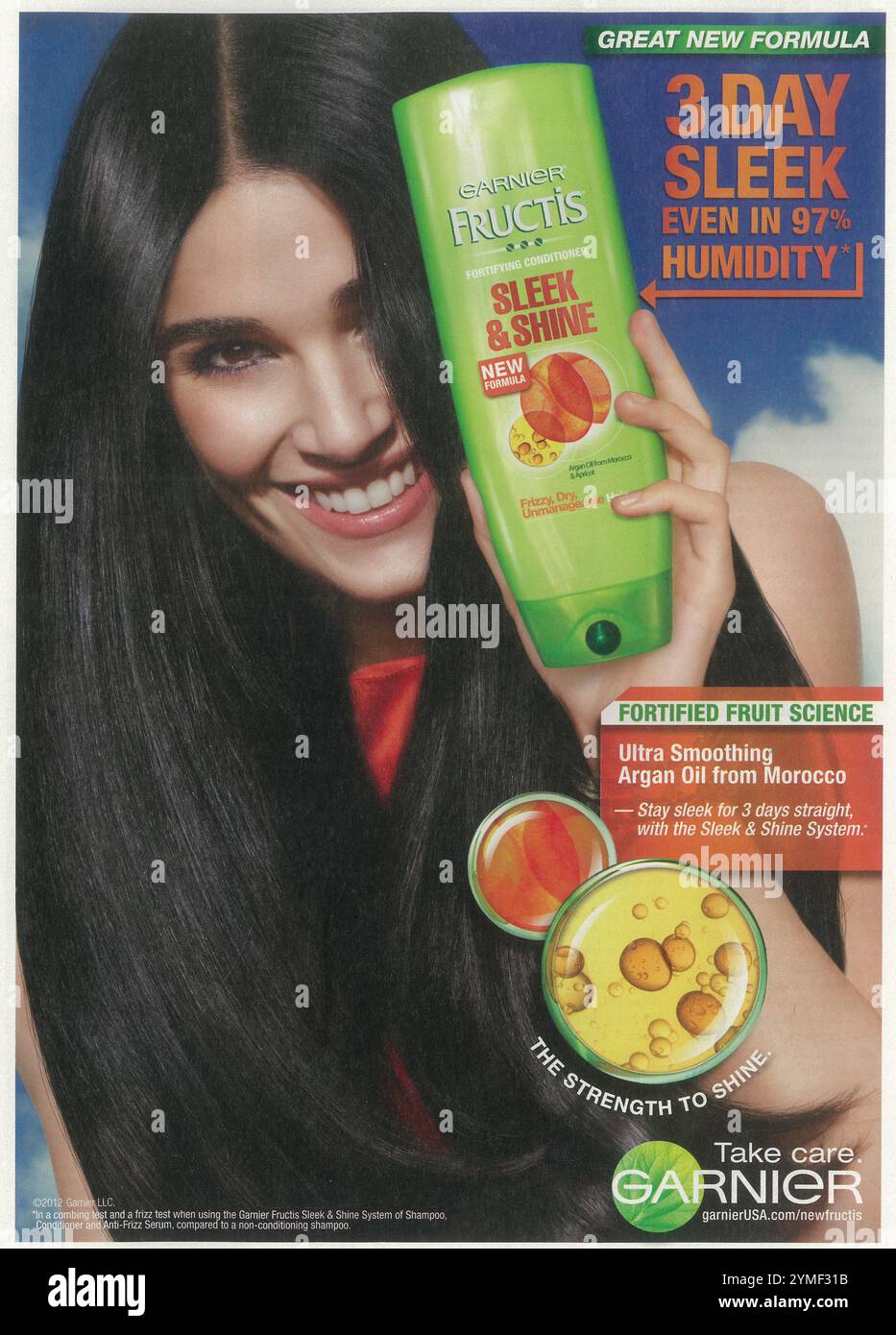 2012 Garnier Fructis Shampoo Ad Stock Photo - Alamy