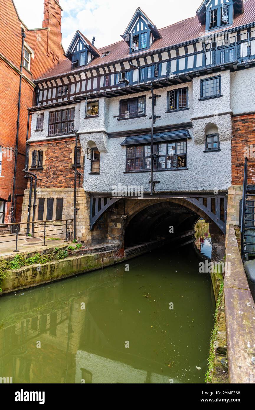 A view into the Glory Hole under the High Bridge over the River Witham ...