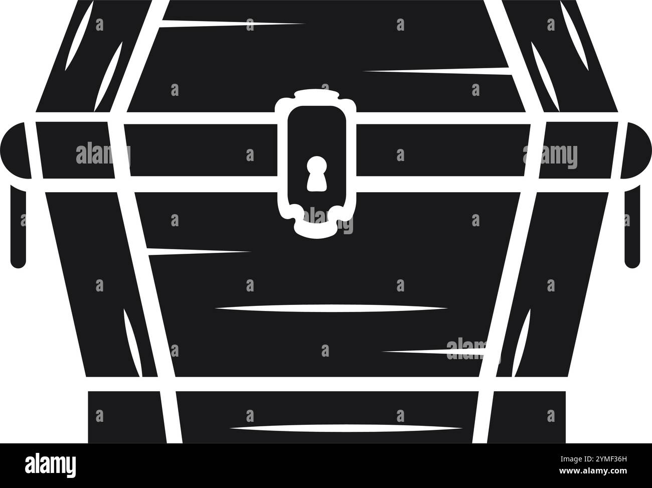 treasure chest silhouette icon Stock Vector Image & Art - Alamy