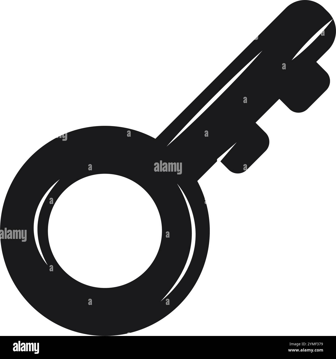 antique key silhouette icon Stock Vector Image & Art - Alamy