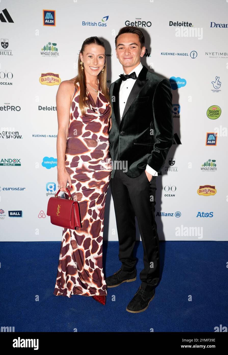 Alex Yee and Olivia Mathias arriving for the Team GB Ball at The ...