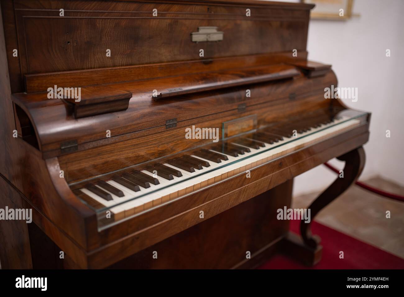 The oryginal Fryderyk Chopin piano. Valldemossa museum, Mallorca, Spain ...