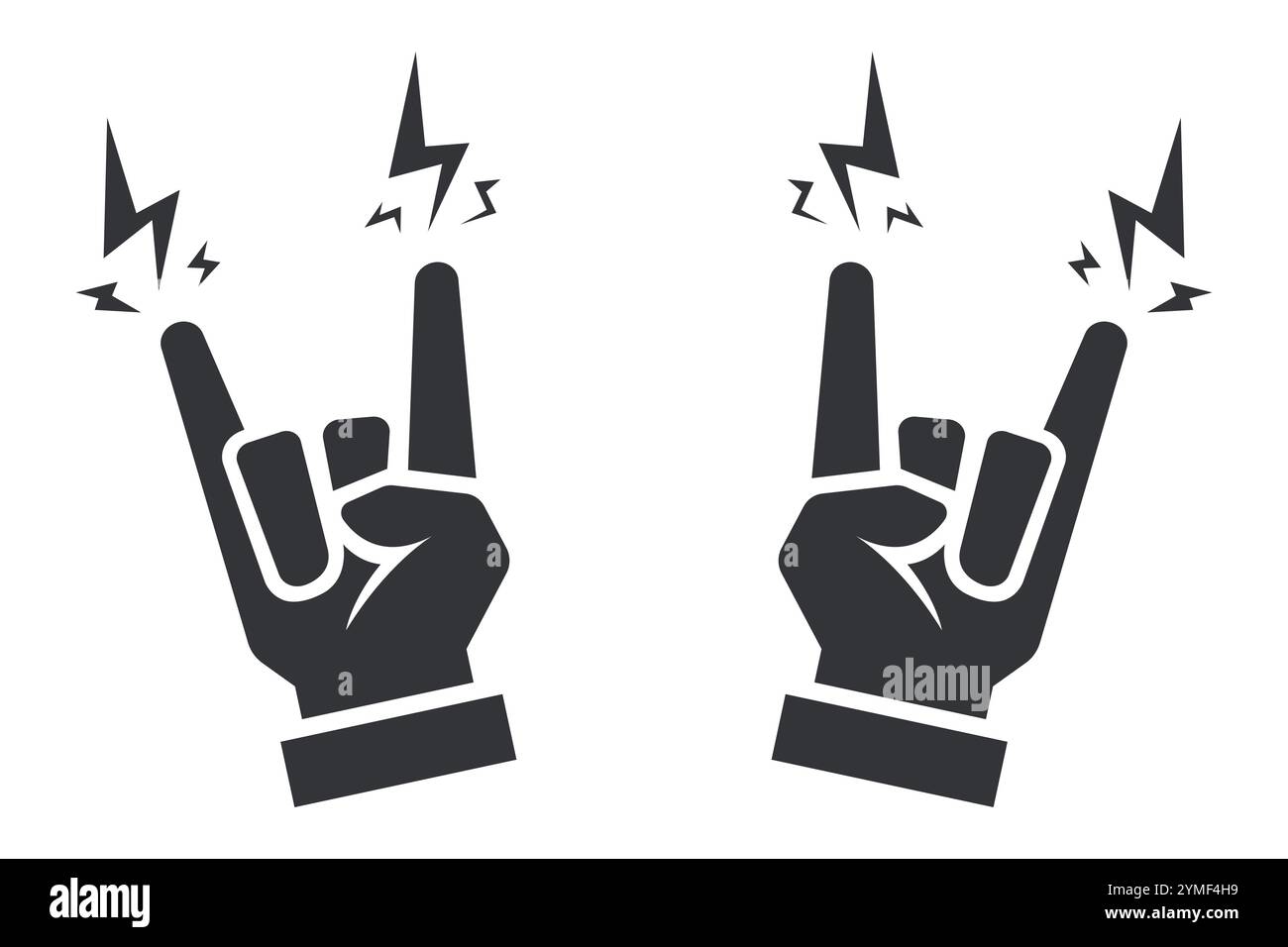 rock hand icon. metal band gestures Stock Vector Image & Art - Alamy