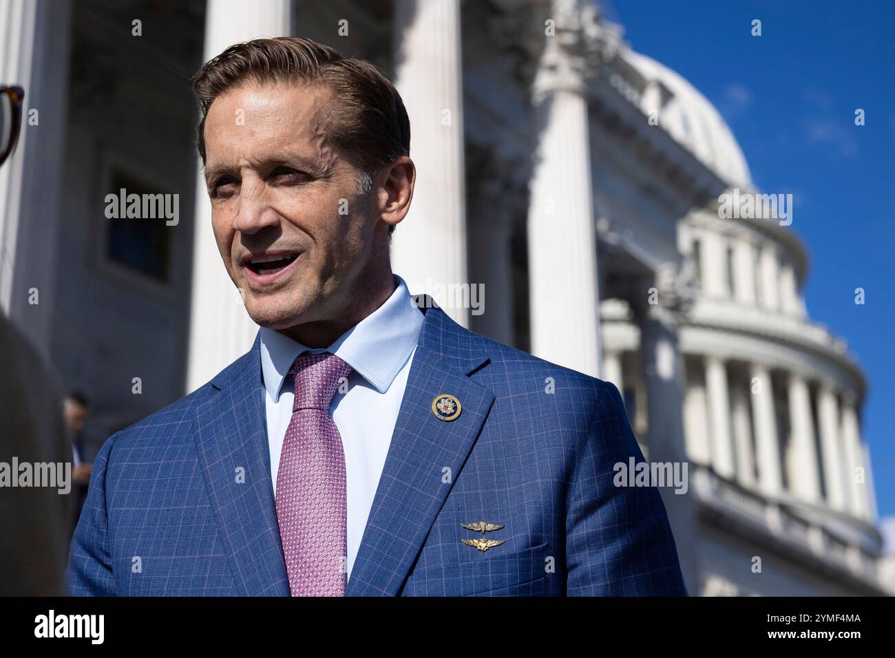 Rep. Rich McCormick (R-Ga.) speaks with reporters as he departs a vote ...