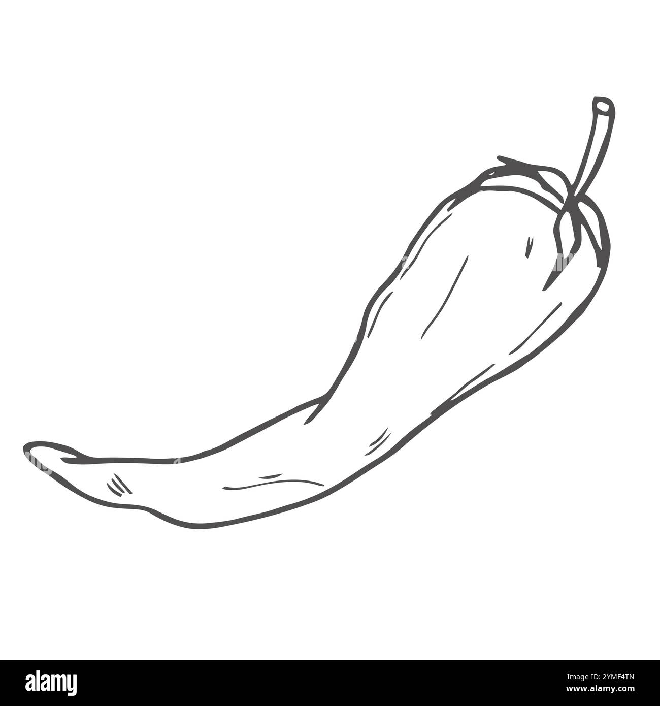 Cartoon hot jalapeno chili peppers Cut Out Stock Images & Pictures - Alamy