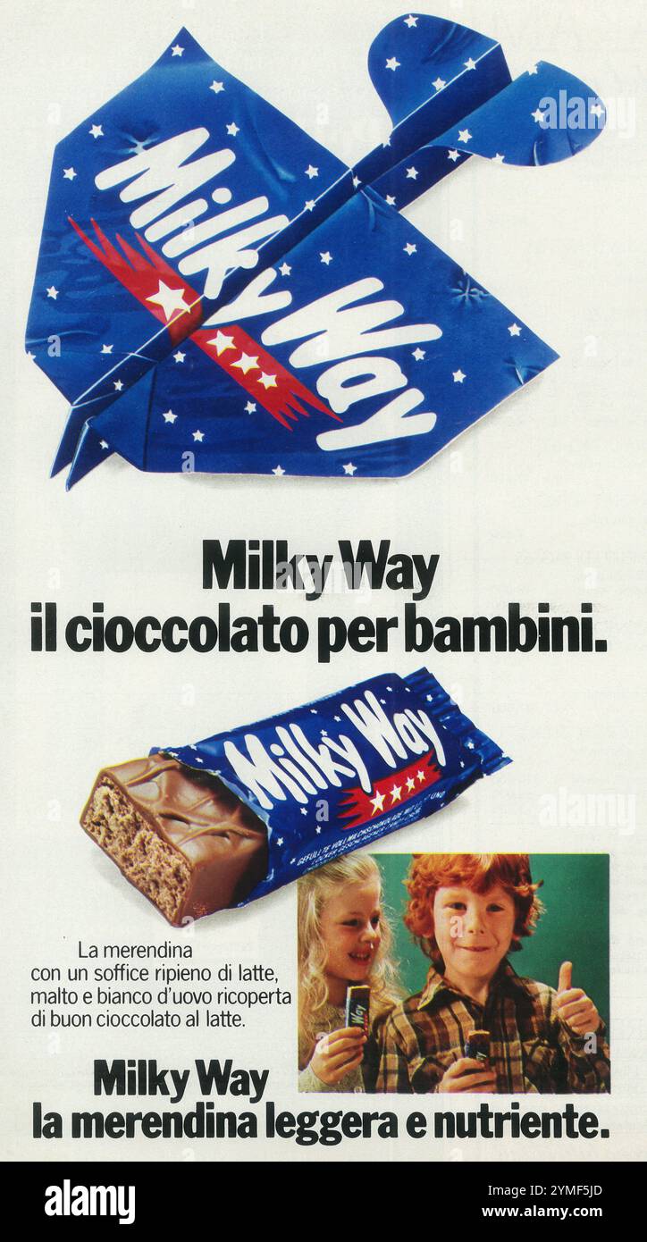 Milky Way Candy Bar 1980s Milky Way Candy Hi Res Stock Photography And