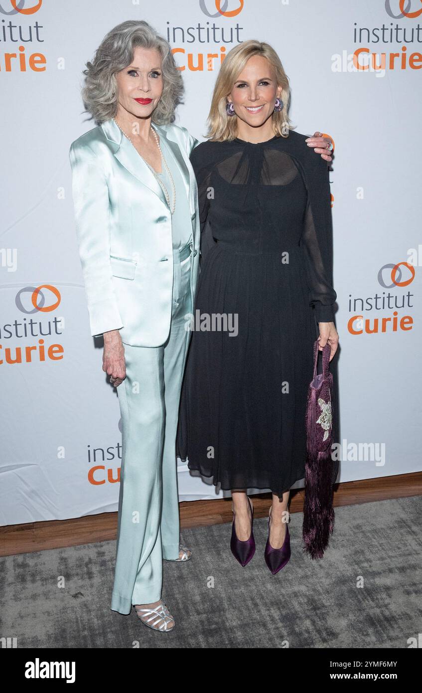 Jane Fonda and Tory Burch attend The Marie Curie Legacy Gala 2024 ...