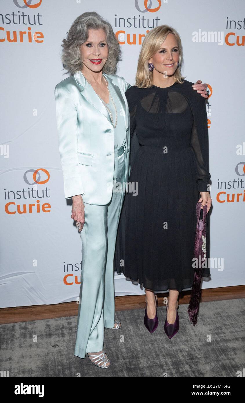 Jane Fonda and Tory Burch attend The Marie Curie Legacy Gala 2024 ...