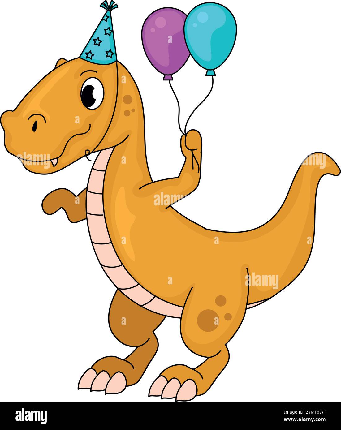 cute dinosaur birthday party Stock Vector Image & Art - Alamy