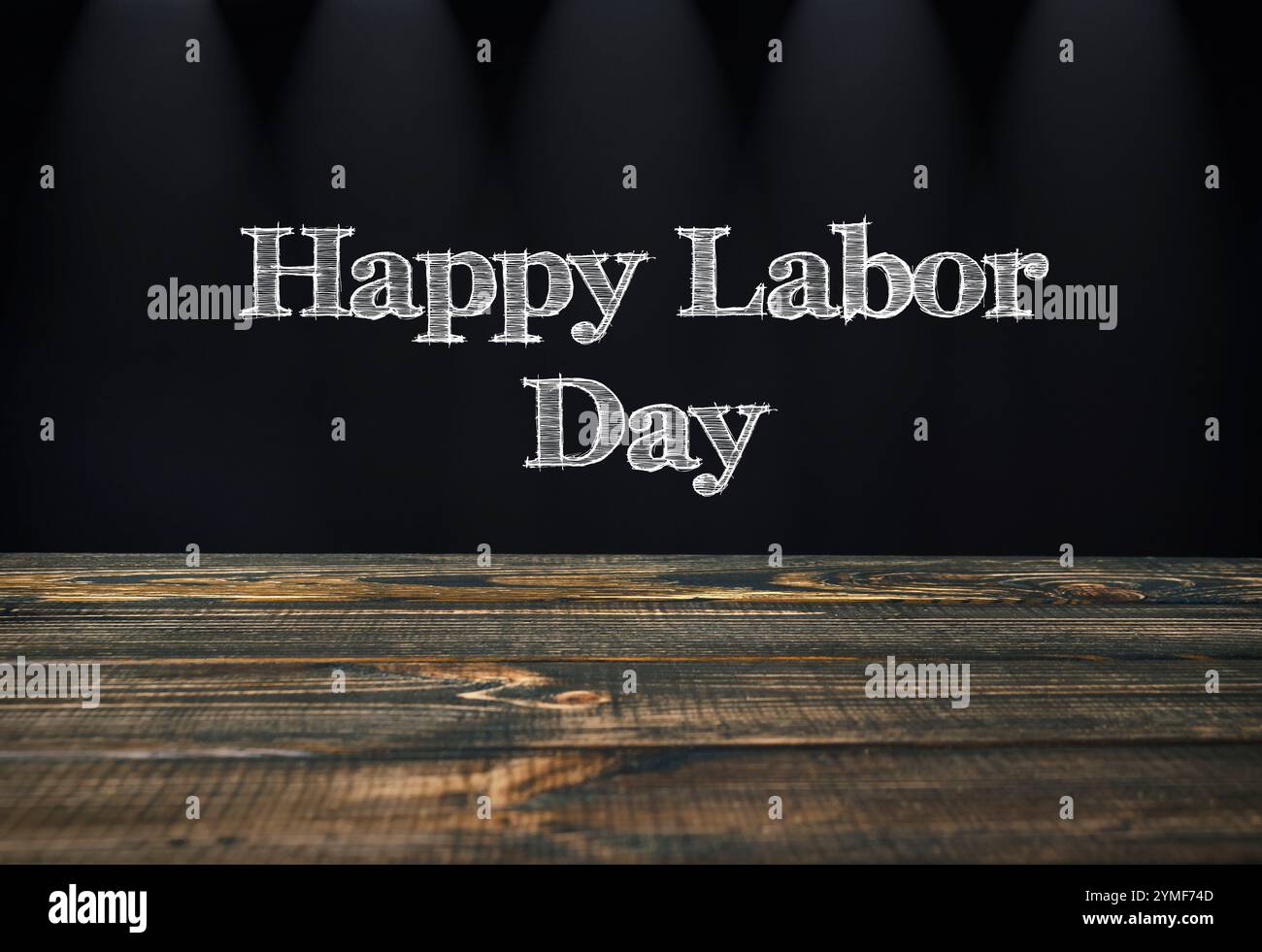 Black background with white letters that say Happy Labor Day. The ...