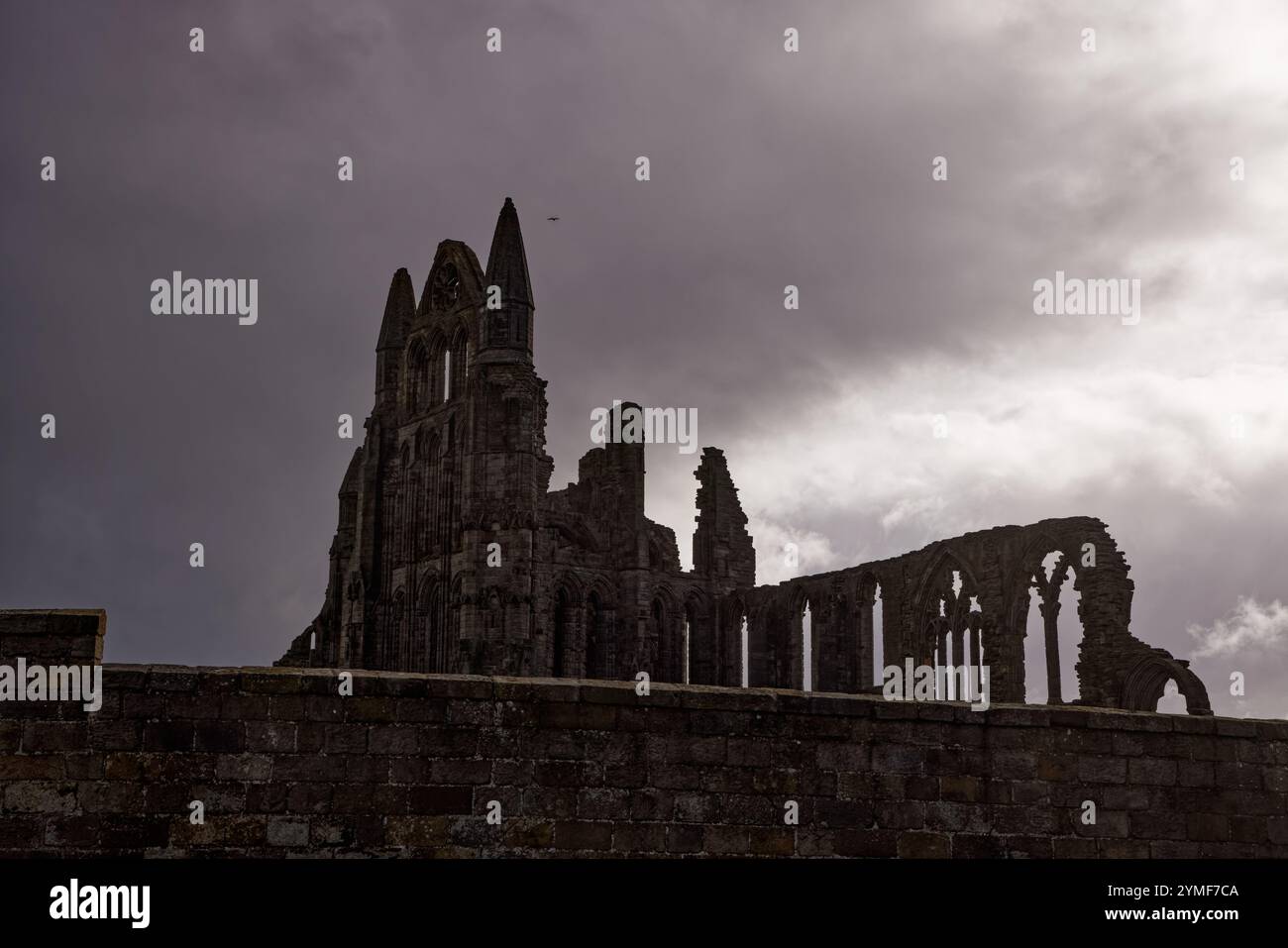 Whitby abbey silhouette hi-res stock photography and images - Alamy