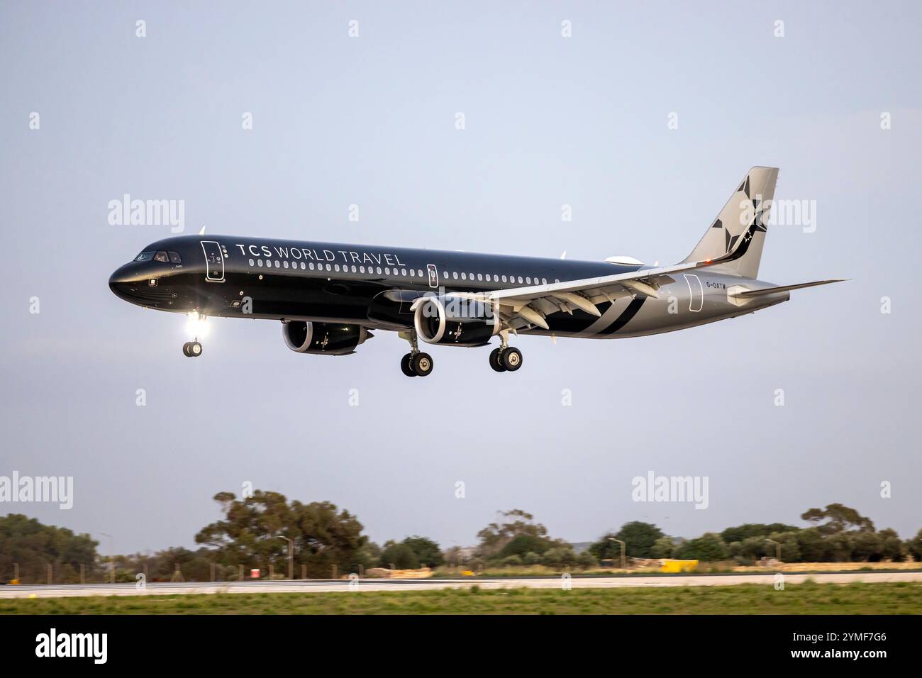 TCS World Travel Airbus A321-251NX (REG: G-OATW) arriving in the lays ...