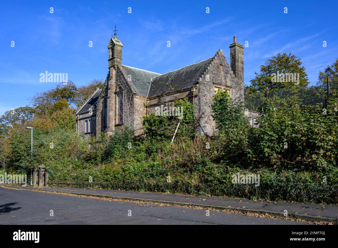 Derelict Fairlie primary School building, Fairlie, North Ayrshire ...