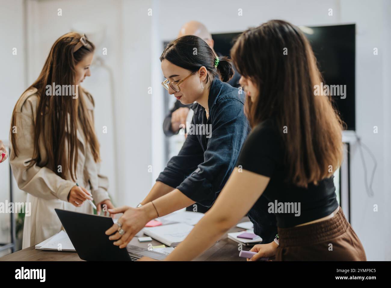 Busy students working on class hi-res stock photography and images - Alamy