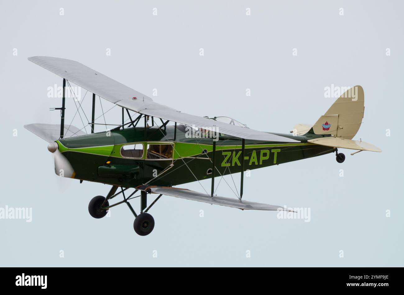 De Havilland D.H. 83C Fox Moth small biplane passenger aircraft from ...